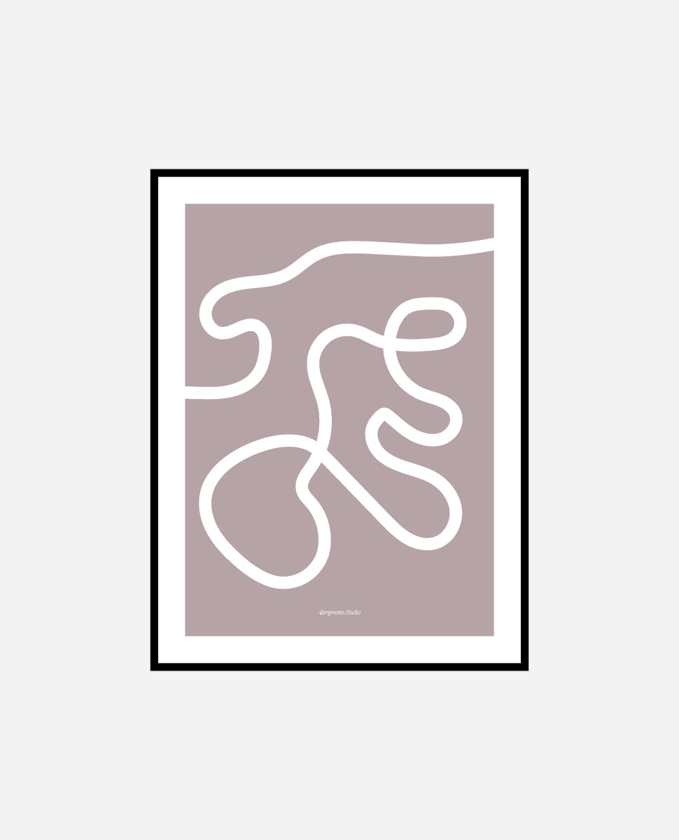 Tangled Abstract Art Poster – Bergmann Studio